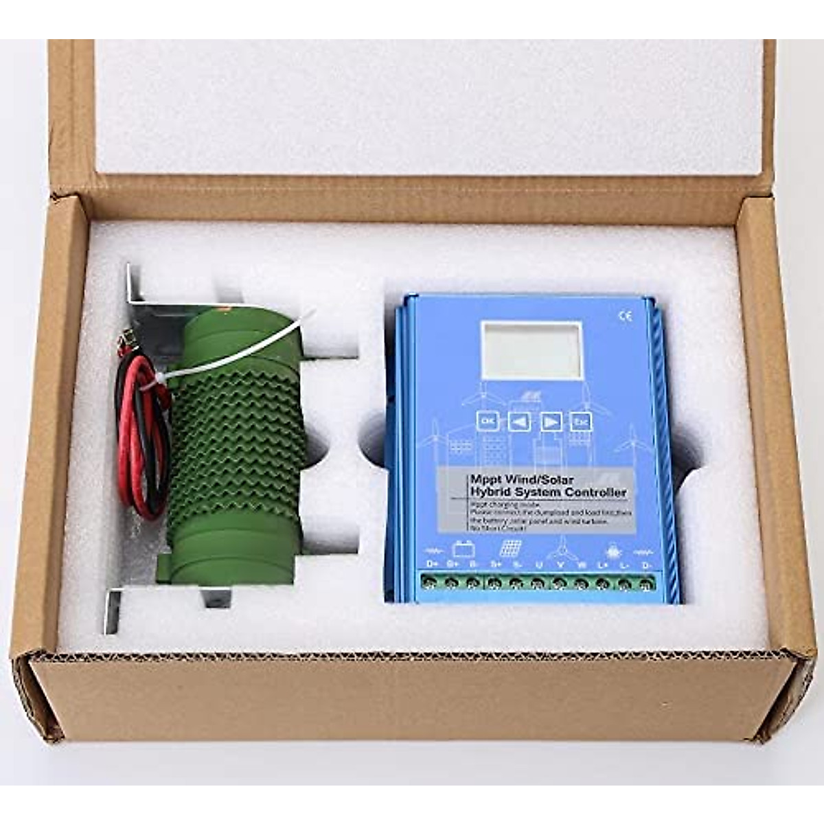 NINILADY 1600W Wind Solar Hybrid System MPPT Charge Controller with Dump Load 1000w Wind 600W Solar 12V 24V Auto Regulator for Wind Turbine Generator