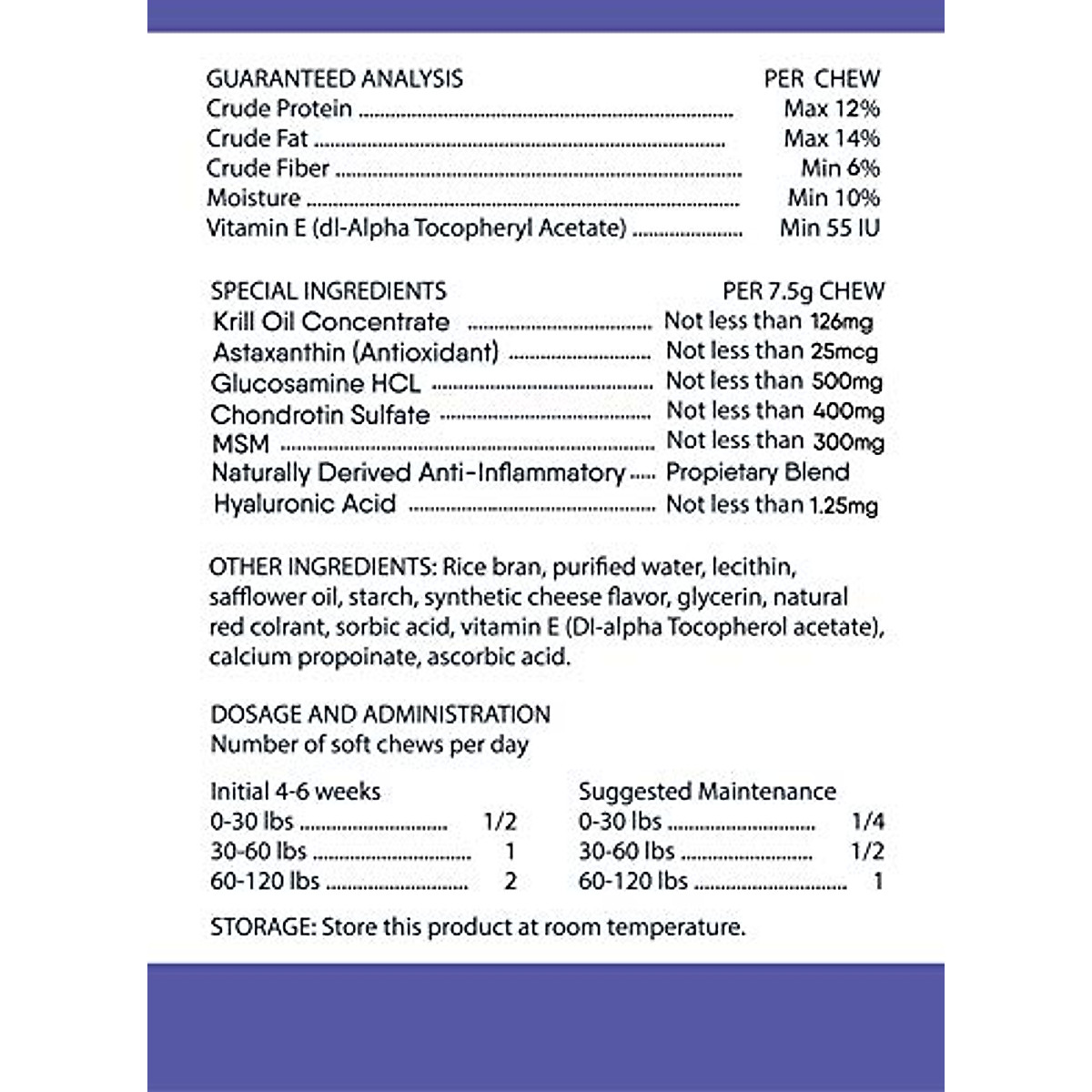 Pet Vitamin Co - Hip & Joint Health Krill Oil Soft Chews for Dogs & Cats - Rich in Omega 3, 6 & Antioxidants - Benefits Hip & Joints, Skin & Coat - Reduce Shedding & Itching - Made in USA