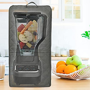 Kitchen Blender Dust Cover,Blender Covers Compatible with Ninja Foodi Blender,Blender Covers For kitchen Appliance Covers,Blender Cover with Accessory Pocket. (Grey)