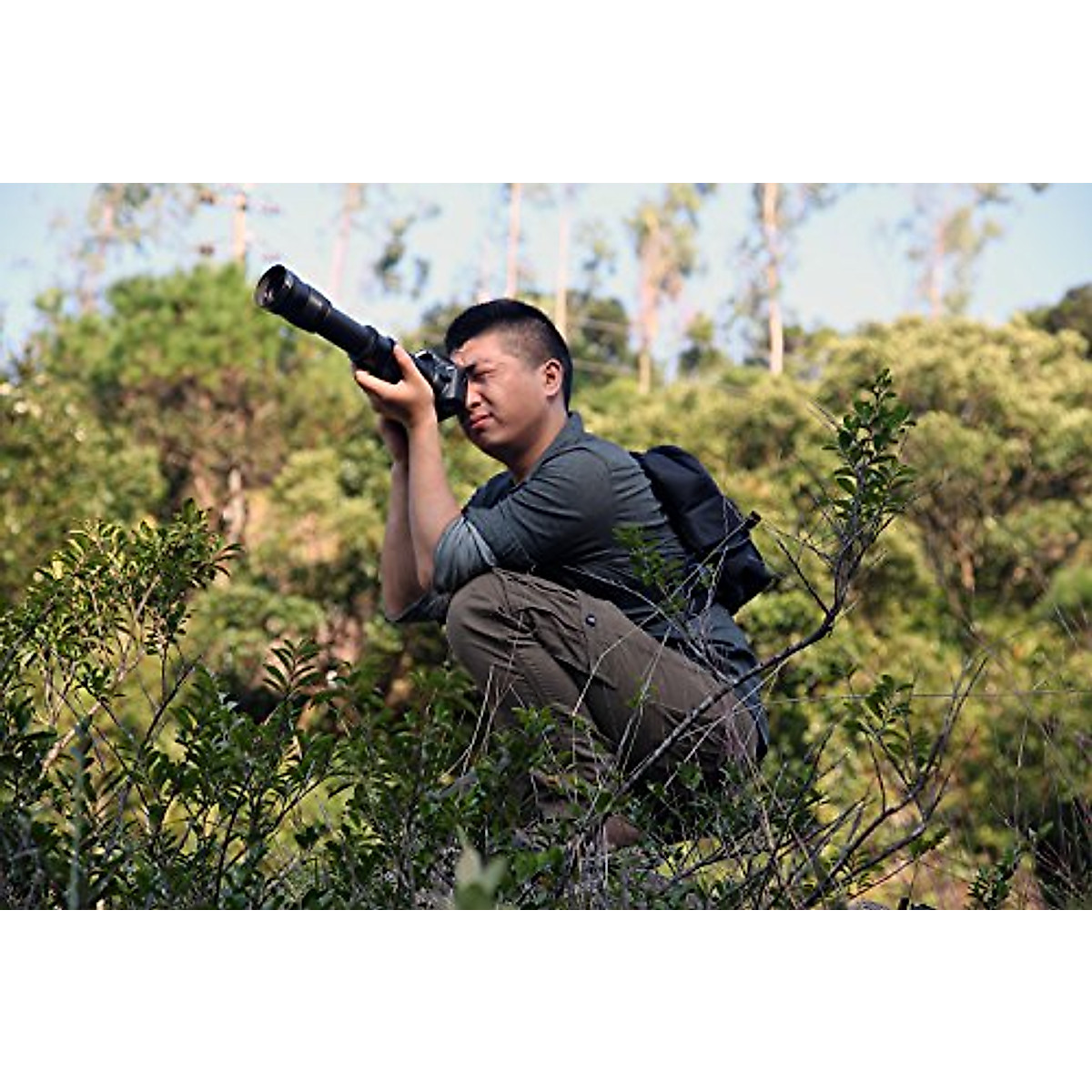 Lightdow 420-800mm f/8.3 Manual Zoom Super Telephoto Lens + T-Mount for Canon EOS Rebel T3 T3i T4i T5 T5i T6 T6i T6s T7 T7i SL1 SL2 6D 7D 7D 60D 70D 77D 80D 5D II/III/IV DSLR Camera Lenses