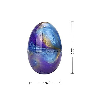 Anditoy 5 Pack Slime Eggs Stress Relief Toys Easter Eggs for Kids Boys Girls Easter Basket Stuffers Gifts Party Favors(Blue+Purple+Gold)