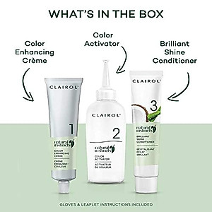 Clairol Natural Instincts Demi-Permanent Hair Dye, 3 Brown Black Hair Color, Pack of 1