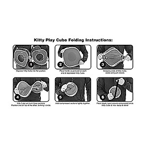 Kitty City Pop Open Rolling Cat Cube, Tunnel, Litter Box