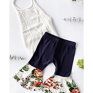 Bailey's Blossoms Trendy Drake Crochet Halter Romper Snap Closure Gardenia 0-3 Months