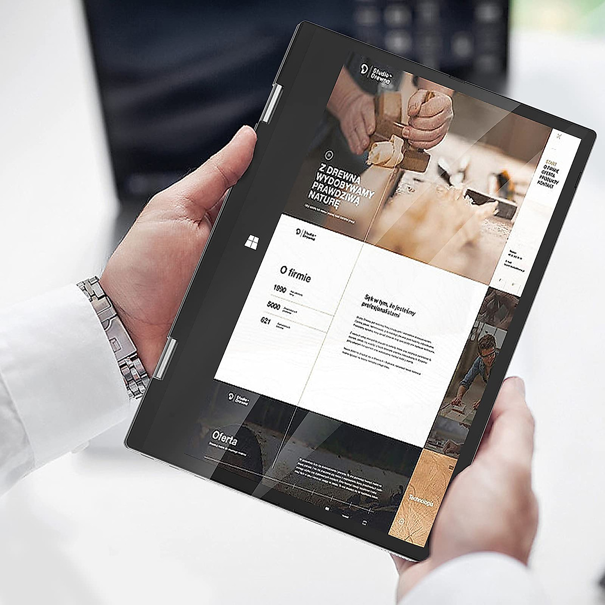 TOPOSH 2 in 1 Laptop, Windows 10 Home Tablet,Ram 8GB ROM 256GB SSD,11.6Inch Touch Screen,Processor Celeron N4120, Metal Body, WiFi and Bluetooth- Silver