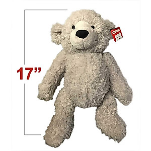 GUND Dijon Grey Teddy Bear 17 inch Plush Furry Stuffed Animal