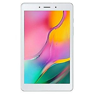 Samsung Galaxy Tab A 8.0" (2019, WiFi + 4G LTE) 32GB, 5100mAh Battery, 4G LTE Tablet GSM Unlocked SM-T295, International Model (32GB + 64GB SD Bundle, Silver) (Renewed)