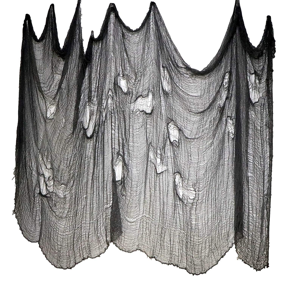 FATHER.SON Halloween Creepy Cloth Decorations Decor Halloween Party Decorations Outdoor Indoor.(6.8ft x 315" Black)