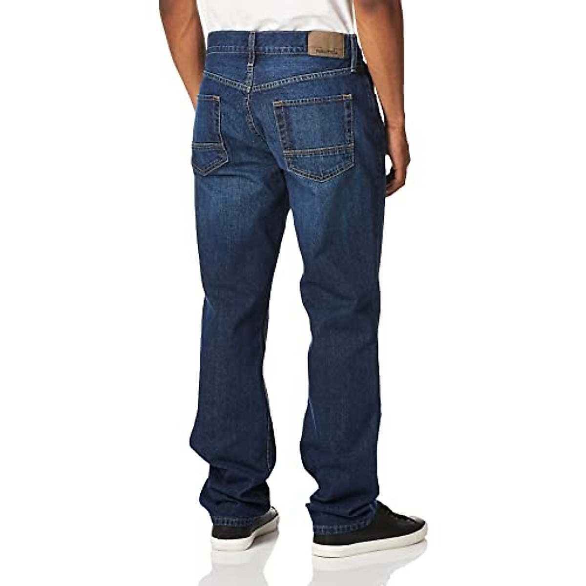 Nautica mens Straight Light Cross Hatch jeans, Coastal Patrol, 36W x 32L US