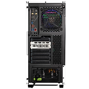 Periphio Nova Prebuilt Gaming PC - Liquid Cooled PC | AMD Ryzen 5 5600X CPU (4.6GHz Turbo) | Radeon RX 6600 GPU (8GB) | 1TB NVMe SSD M.2 | 16GB DDR4 RAM | Gaming Desktop Computer | WiFi + BT