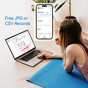 Wellue O2ring Pulse Oximeter - Rechargeable Bluetooth Oxygen Saturation Monitor with Reminder| Wearable O2 Meter Continuous Tracking of Oxygen Level and Pulse Rate with Free APP & PC Software