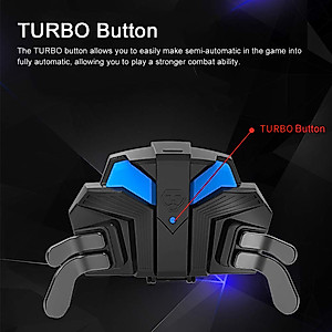 Denpetec Back Button Attachment Professional Portable Gaming Accessories with 4 Mapping Paddles Ergonomic Controller Adapter