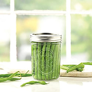 Freontus Wide Mouth Mason Jars 16 oz [6 Pack], Glass Mason Jars 16 oz with Metal Airtight Lids and Bands Canning Jars for Fermenting Pickling Freezing Preserving Meal Prep Jar Décor