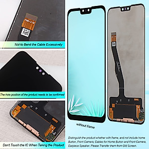 LCD Display Replacement for Huawei Y9 2019 Enjoy 9 Plus JKM-LX1 JKM-LX2 JKM-LX3 6.5" Touch Screen Digitizer Full LCD Assembly with Tools (Black, Cog)