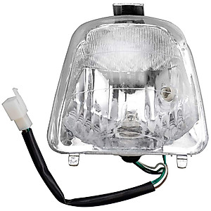 HIAORS Chinese ATV Quad Headlight Head Light Lamp Assembly for Taotao 3050C Coolster SunL 50cc 70cc 90cc 110cc 125cc 150cc Peace Mini Dinosaur Four Wheeler Parts