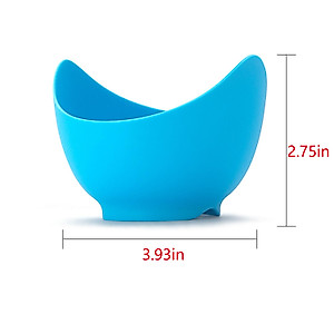 4pcs Silicone Egg Poacher Cups with BONUS Oil Brush, Nonstick Egg Poaching Cups for Air Fryer, Baking oven or Stovetop Egg Cooking, BPA Free.