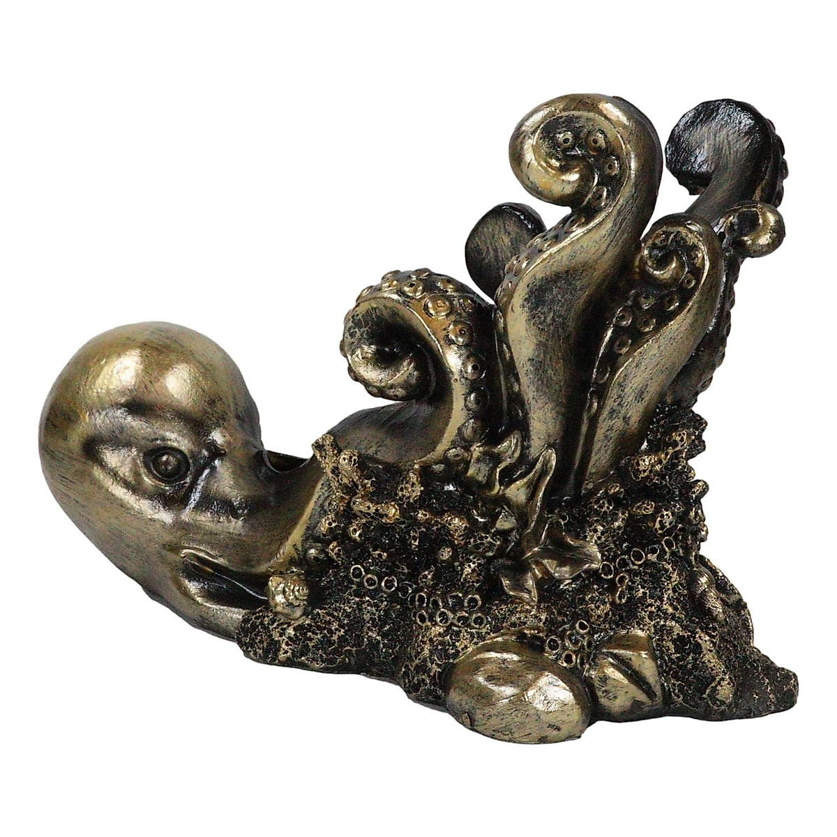 Ebros Gift Ocean's Misty Refreshment Large Nautical Marine Drinking Giant Sea Octopus Kraken Wine Bottle Holder Rack Sculpture Cthulhu Cephalopod Tentacles Monster Decorative Figurine