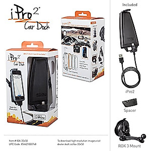 iBOLT.co iPro2 MFI Approved Car Dock / Desk Dock / Mount / Holder / for iPhone Xs / XS MAX / X / 8 / 8 Plus / 7 with Integrated 2 Meter Lightning Connector
