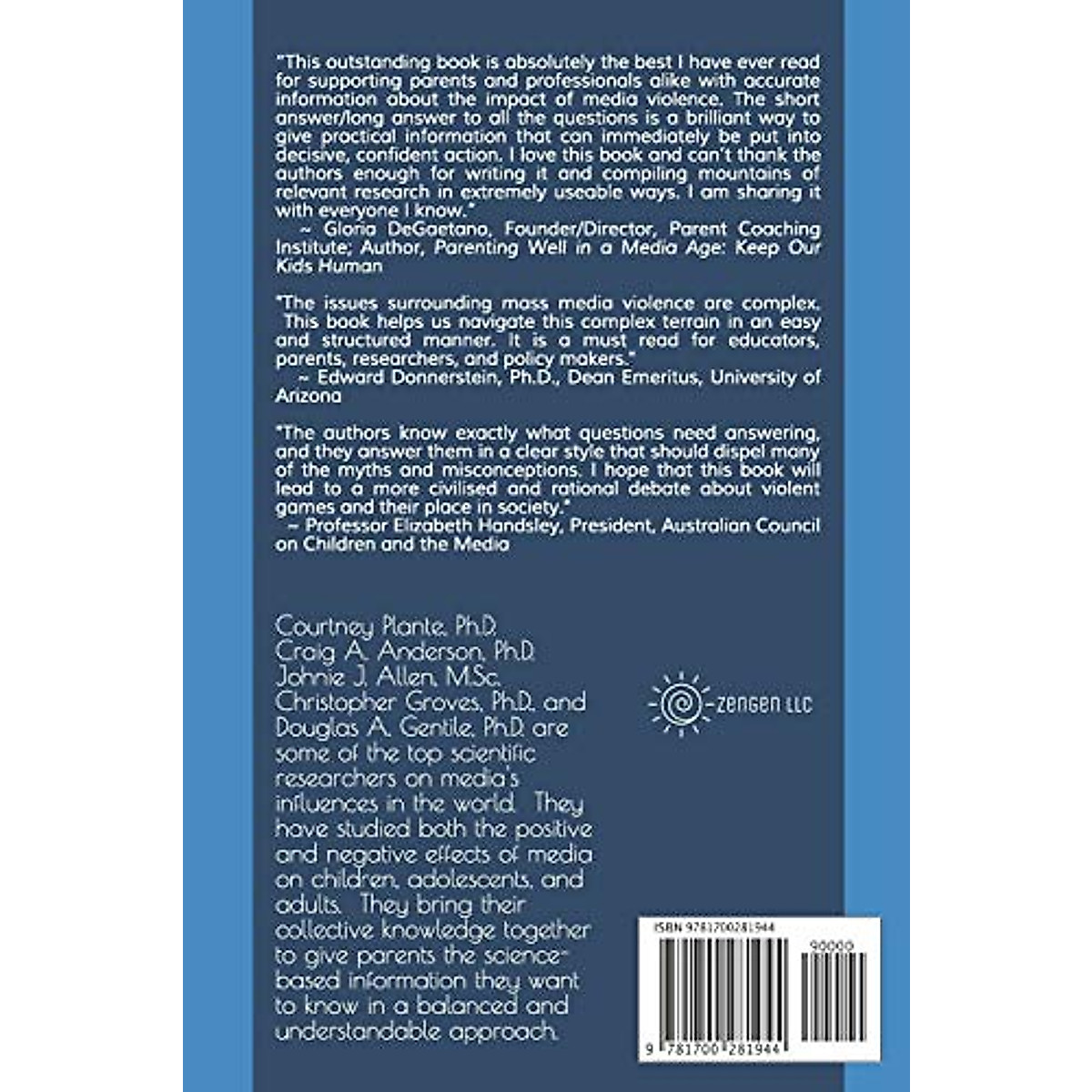 Game On!: Sensible Answers about Video Games and Media Violence