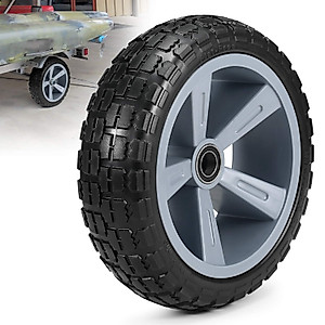 LIXADA 10" Kayak Trolley Tire Kayak Trailer Tire Puncture-Proof Tire Wheel for Kayak Canoe Trolley Cart Replacement Tire Wheel 1pc