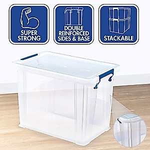 Bankers Box ProStore Plastic Storage Box Bonus Pack - 2 x 5.5 Litre, 1 x 18.5 Litre & 1 x 10 Litre