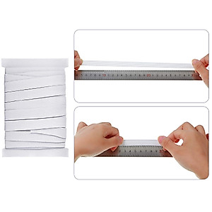 Elastic White Elastic for Sewing Knit Elastic Band (1/2 Inch x 11 Yards)