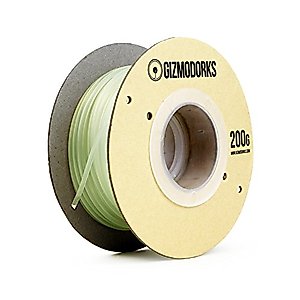 Gizmo Dorks PLA Filament for 3D Printers 3mm (2.85mm) 200g, Glow in The Dark
