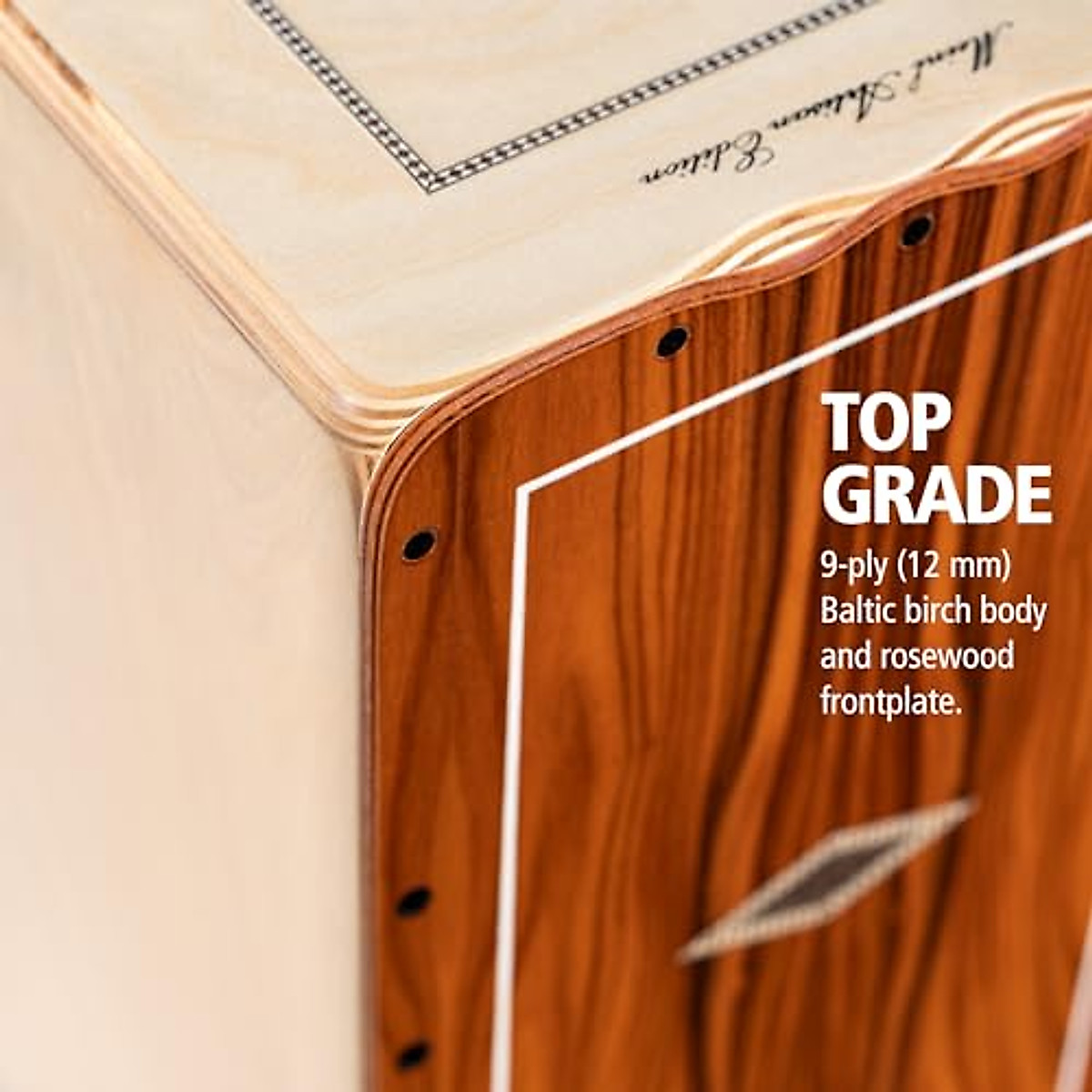 Meinl Percussion Artisan Edition String Cajon, Rosewood/Baltic Birch — Made in Spain — Seguiriya Line, 2-Year Warranty (AESELRW)