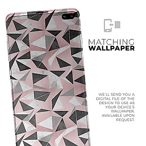 DesignSkinz Karamfila Marble & Rose Gold v13 Protective Vinyl Decal Wrap Skin Cover Compatible with The Samsung Galaxy S20 (Screen Trim & Back Glass Skin)