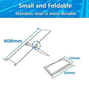 Nicesolar Multi-Functional Foldable Solar Panel Rack Folding or Flexible Solar Panel Mobile Foldable Rack, No Fixed Installation Required Sturdy and Lightweight Stainless Steel Craftsmanship(Bracket)