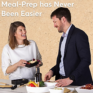 My Jolie Bento - All-in-One Double Layer Bento Lunch Box with Movable Dividers, Leakproof Lunch Container with Included Utensils, Microwave Safe, Perfect for Adults, Ideal for Portion Control