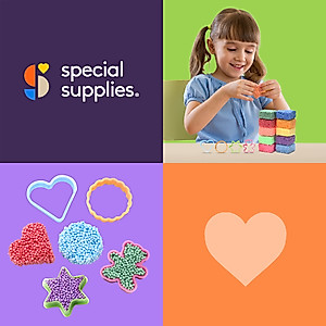 Special Supplies Fun Foam Modeling Foam Beads Play Kit, Children’s Educational Clay for Arts Crafts Kindergarten, Preschool Kids Toys Develop Creativity, Motor Skills (10-Pack)