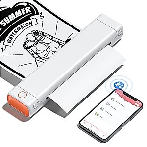 Phomemo Portable Printers Wireless for Travel, Support 8.5" X 11" US Letter Thermal Paper, Bluetooth Thermal Printer Compatible with iOS, Android & Laptop, Inkless Printer for Office, Home, School