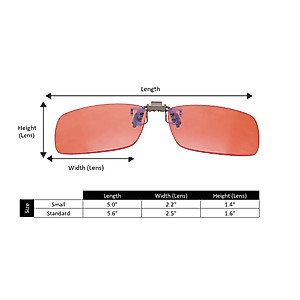 BRADDELL OPTICS Indoor FL-41 Rose & Outdoor FL-60 Brown Amber Clip-on Blue Blocking Anti Glare Computer Reading Glasses for Migraine Light Sensitivity, Photophobia and Fluorescent LED Lighting