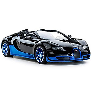 Radio Remote Control 1/14 Bugatti Veyron 16.4 Grand Sport Vitesse Licensed RC Model Car (Black/Blue)