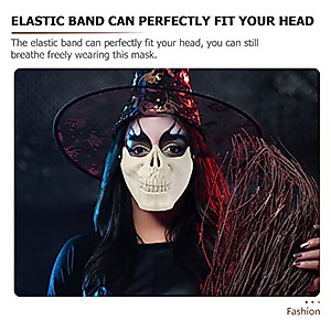 SOIMISS 4Pcs Halloween Scary Skeleton Cosplay Party Prop Horror Realistic Halloween Skull Halloween Decorations