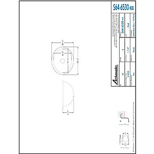 Ambassador Marine Oval Stainless Steel Round Bottom Brushed Finish Sink, 13 1/4-Inch Long x 10 1/2-Inch Wide x 5 1/4-Inch Deep