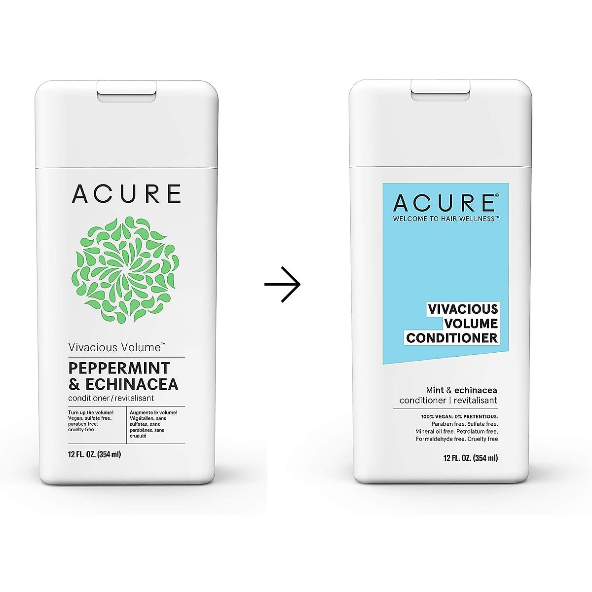 ACURE Vivacious Volume Conditioner - Mint & Echinacea | 100% Vegan | Performance Driven Hair Care | Increases Volume, Boosts Fine & Limp Strands | 12 Fl Oz