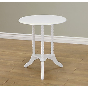 Frenchi Furniture Table, White, 18.91 in x 18.91 in x 22.97 in
