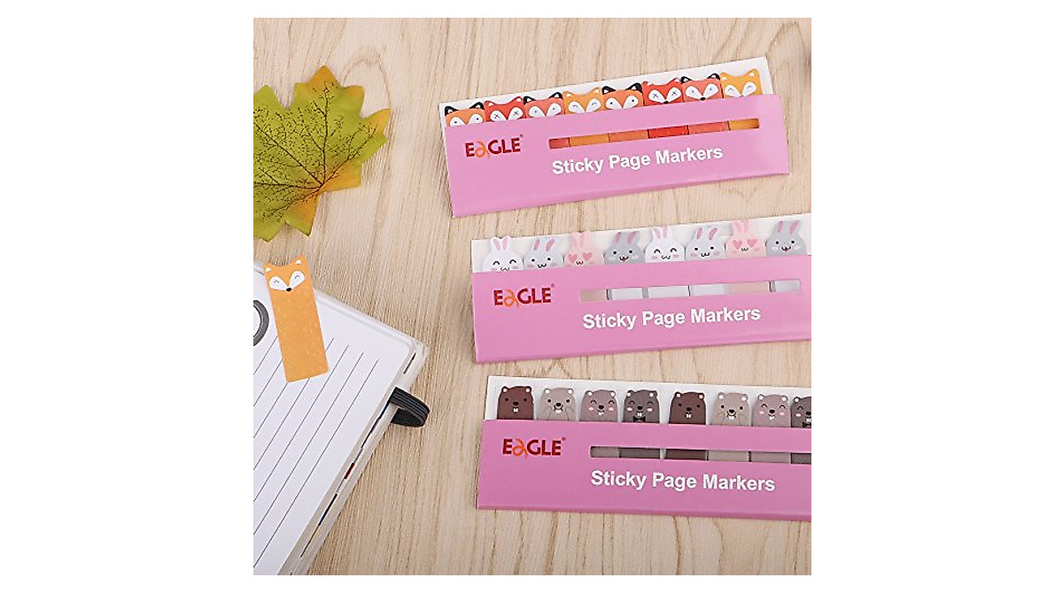 Eagle Cute Cartoon Animal Sticky Notes, Page Markers, 15 Sheets per Pad ...