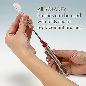 SOLADEY 3 Ionic Toothbrush, Solar Panels and TiO2 Semiconductor ( Medium Blue ),Ready to use Soladey Ionic Toothbrush