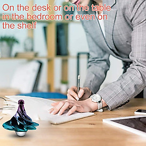 Wind Gyro Spinning Top, Portable Wind Blow Turn Gyro Desktop Decompression Toys, Stress Relief Toy (Multicolour)