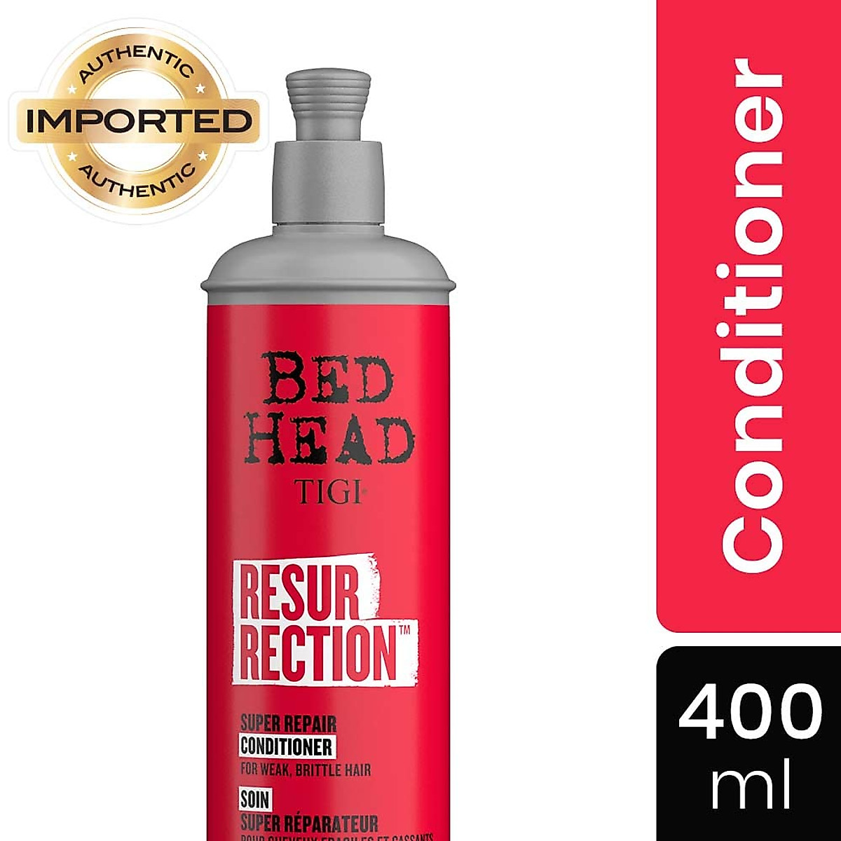 TIGI Bed Head RESURRECTION REPAIR CONDITIONER FOR DAMAGED HAIR 13.53 fl oz