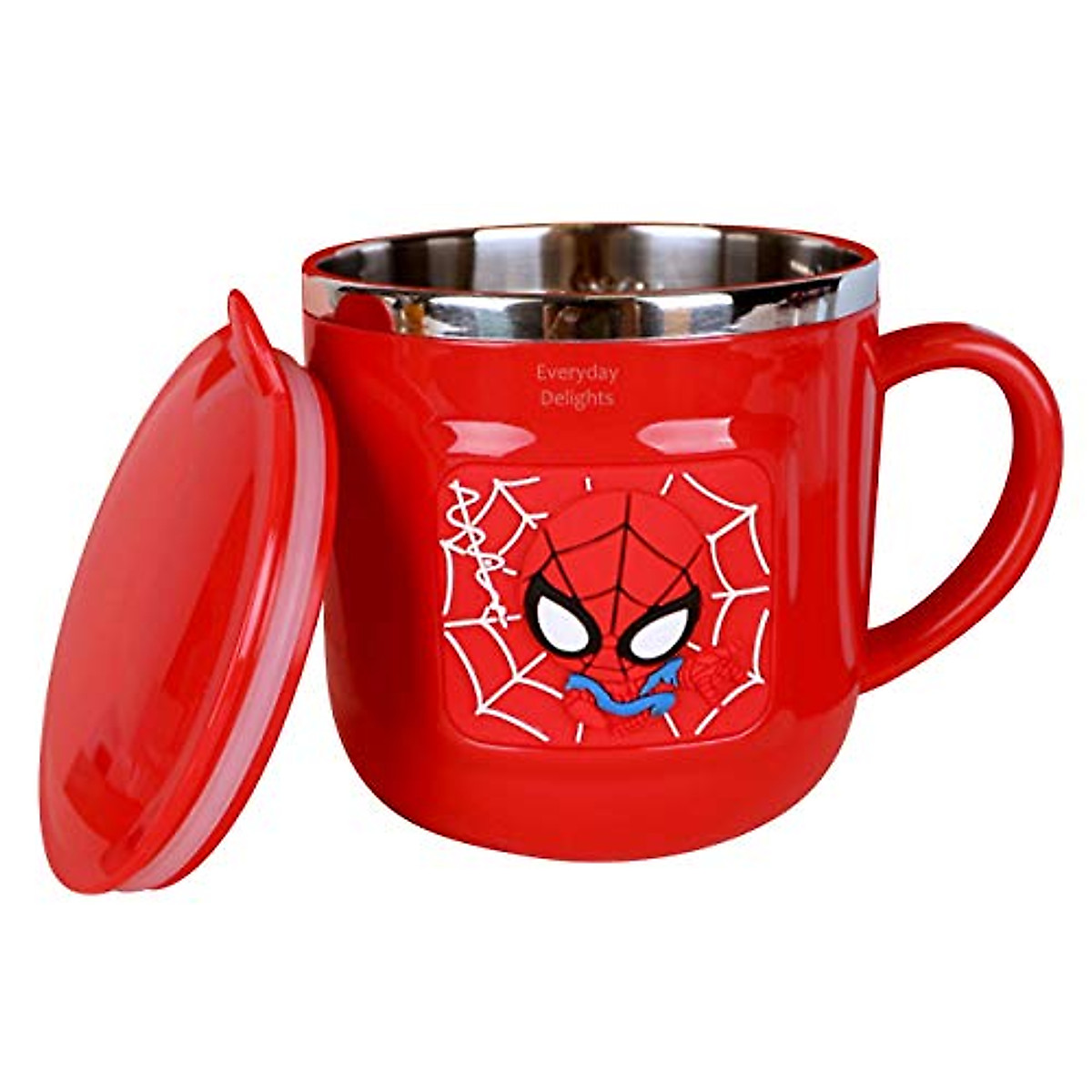 Everyday Delights Spider-Man Stainless Steel Insulated Cup with Lid, 260ml