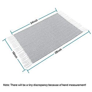 Mia'sDream Tassels Cotton Hand Face Head Guest Gym Towel Set Washcloth Kitchen Tea Towel Dish Cloth Set 3 Pack 16inch X 24inch (Grey)