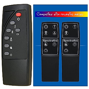 Replacement Remote Control for Twin Star ChimneyFree DFI030ARU-06-HD DFI021ARU DFI021ARU-02 DFI021ARU-03 3D Electric Fireplace Heater