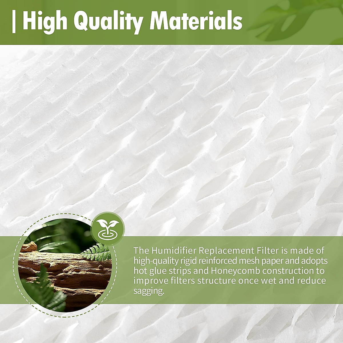 Aiskaer Humidifier Wicking Replacement Filter Compatible with Canopy Bedside and Nursery Humidifiers(NOT for Canopy Plus Humidifier), Paper Filter, 3-Pack