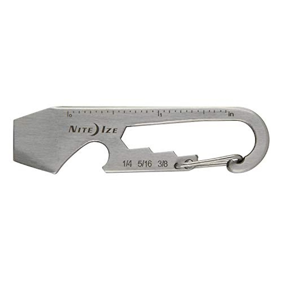Nite Ize KMT-11-R3 Sized Easily attaches to an existing Chain or Strap DoohicKey Key Keychain Multi-Tool (1 Pack), One, Stainless