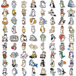 153Pcs Cat Stickers, Cute Cat Stickers for Water Bottles, Vinyl Waterproof Stickers, Laptop, Phone Case, Journaling, Cat Stickers for Kids Teens Girls Gift