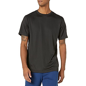 Amazon Essentials T-Shirts For Men, Active Performance Tech, Available in Big & Tall, Pack of 2, Black, X-Large